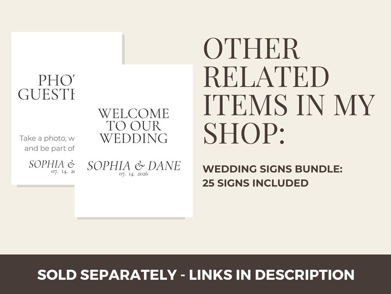 Editable Wedding Bar Menu Sign | Modern Wedding Drink Menu Template ...