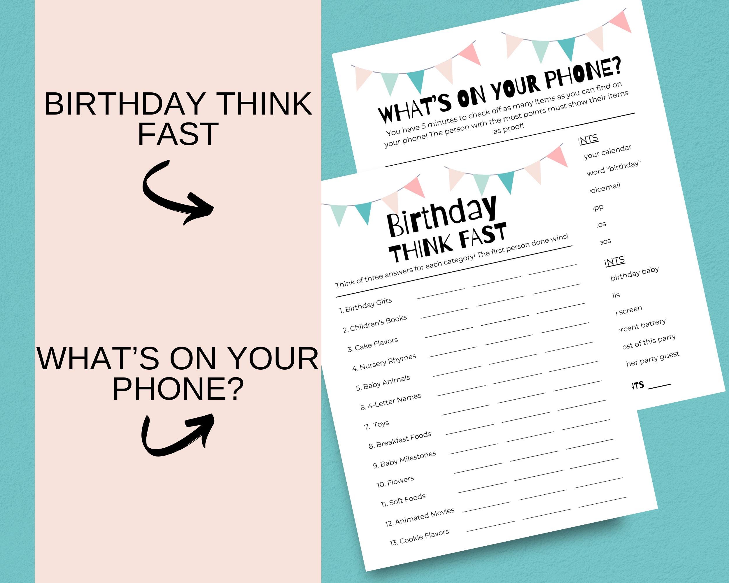 Printable First Birthday Party Games Bundle | Milestone Celebration - Etsy