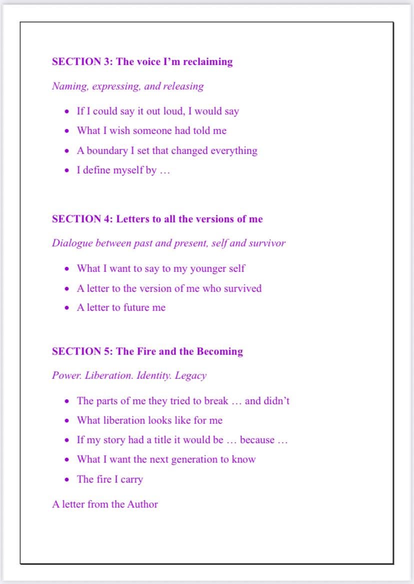 Trauma Journal, Printable Pdf, Healing Prompts, Survivor Journal ...