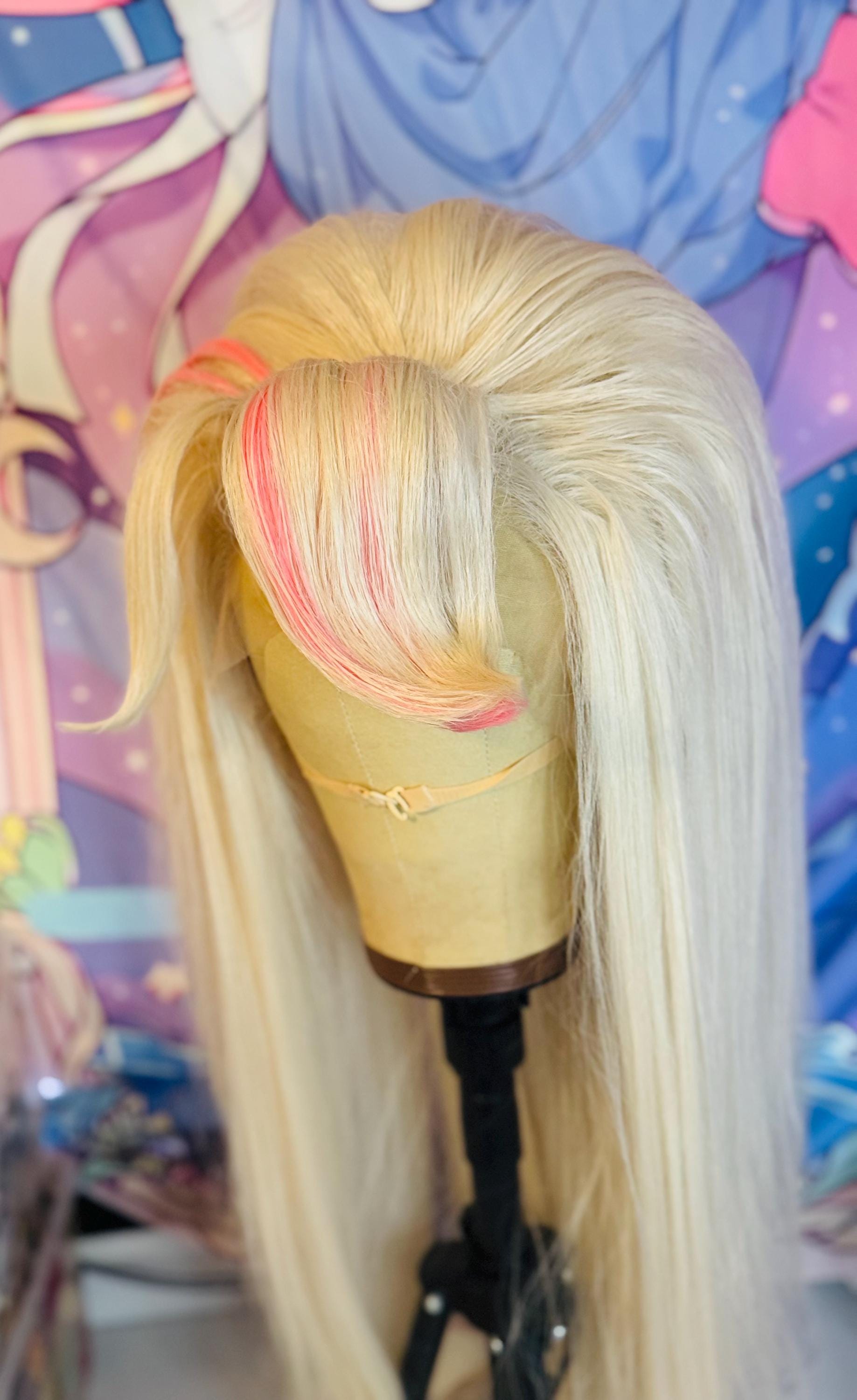Custom Made Lace Front Hazbin Hotel Angel Dust Drag Wig - Etsy
