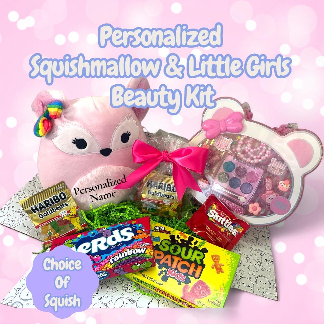 Deluxe Gift Box for Girls - Custom Name Personalized Squishmallow ...
