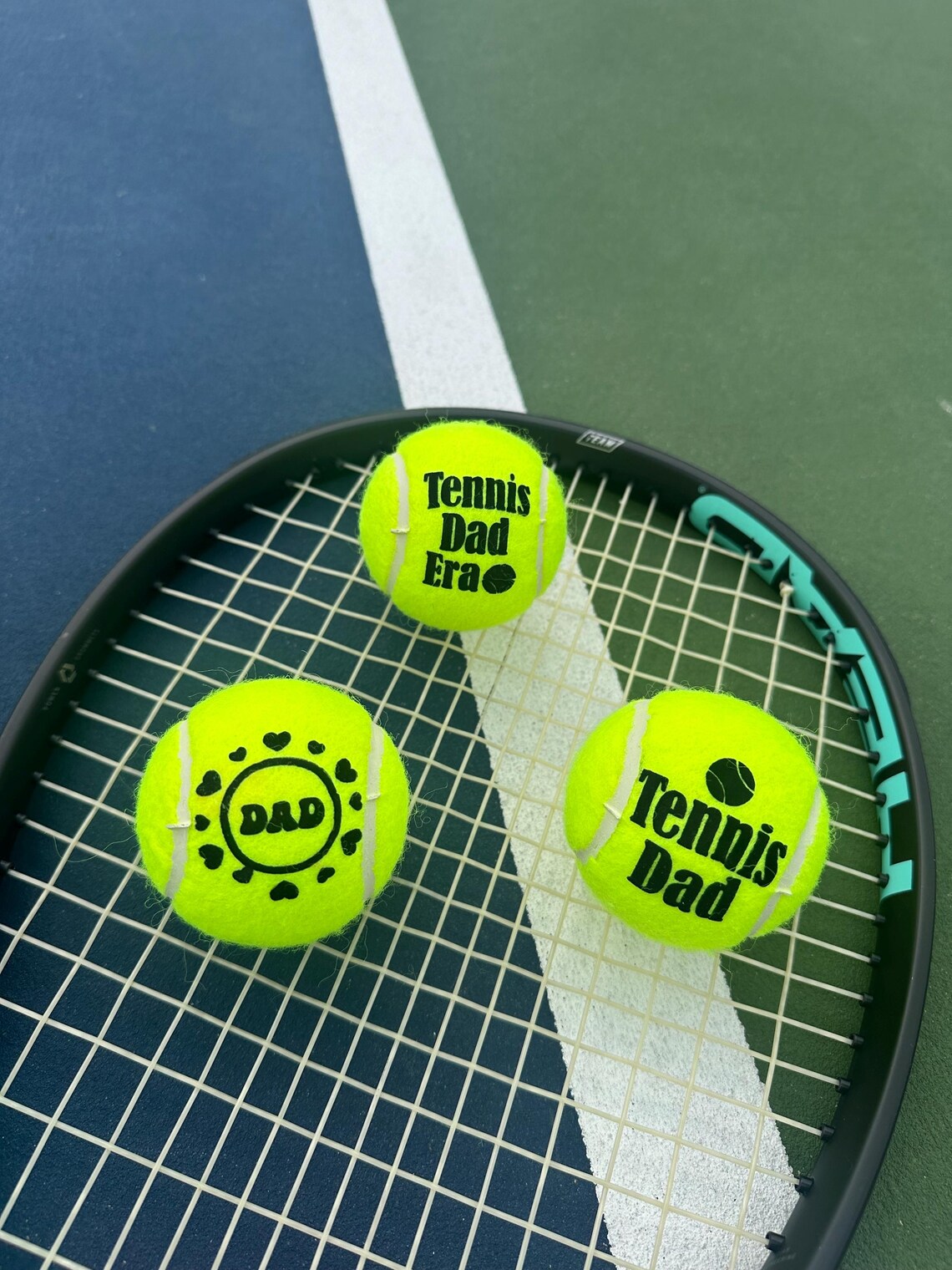 Celebrate Dad With a Set of 3 Custom Dad Personalized Tennis Balls ...