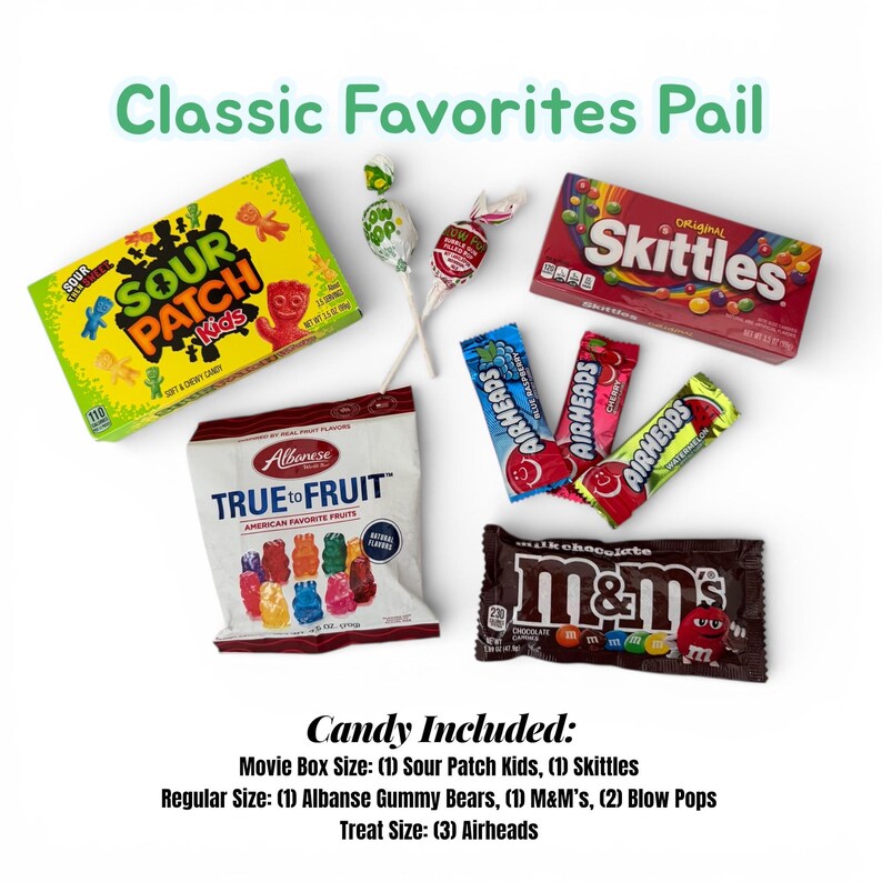 Full Size Candy Bouquet Arrangement – Assorted Candy Gift Bucket for ...