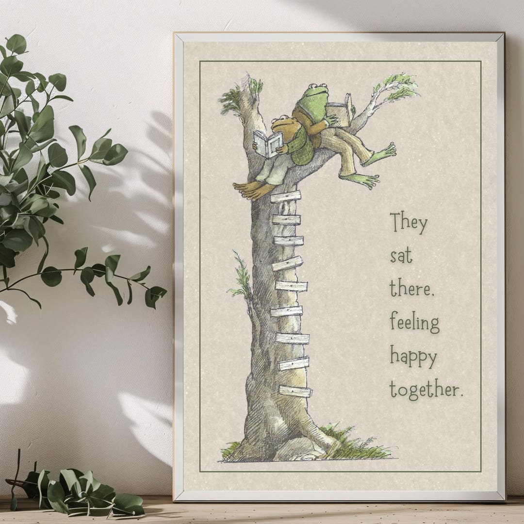 Classic Frog and Toad Digital Print | Whimsical Friend Quote Wall Art ...