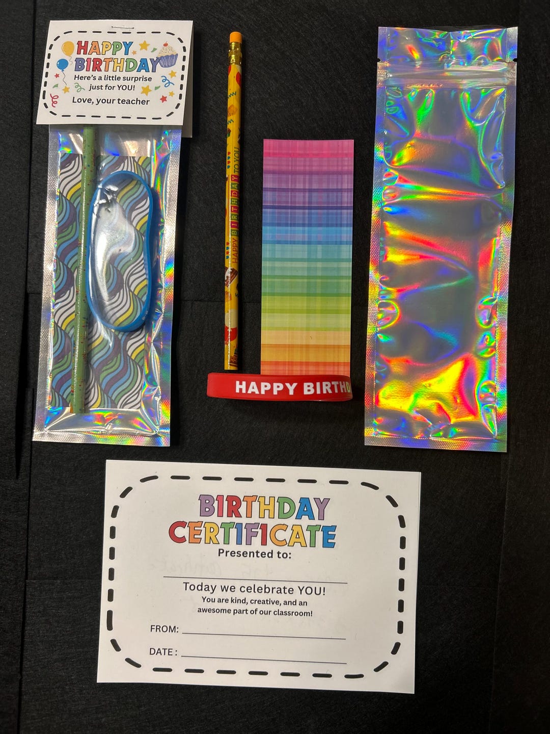 Student Birthday Gift Kit From Teacher - 20 Physical Personalized ...