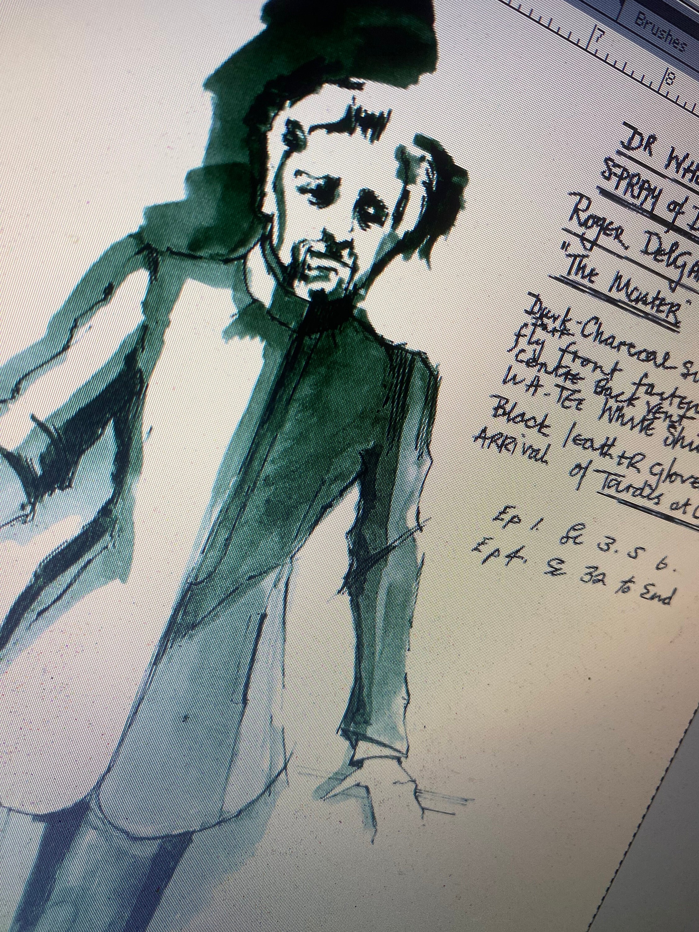 Doctor Who Costume Design Print Tom Baker 4th Doctor Mccoy Pertwee 3rd ...