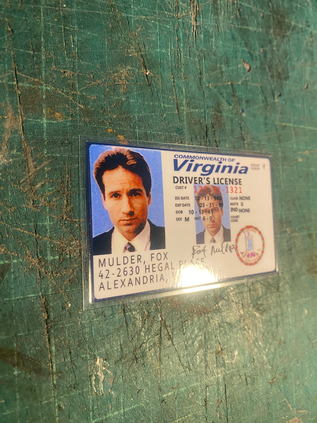 Fox Mulder Lizenz Fake Kostüm Fahren Laminiert Cosplay xfiles - Etsy.de