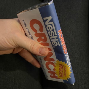 You... You've Earned It. Wrapper. Chocolate Bar. Fake Crunchy Spengler ...