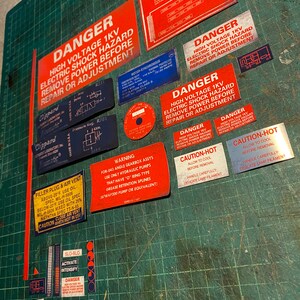 Proton Pack Vinyl Metallic Haslab Decal Stickers Waterproof Foil ...