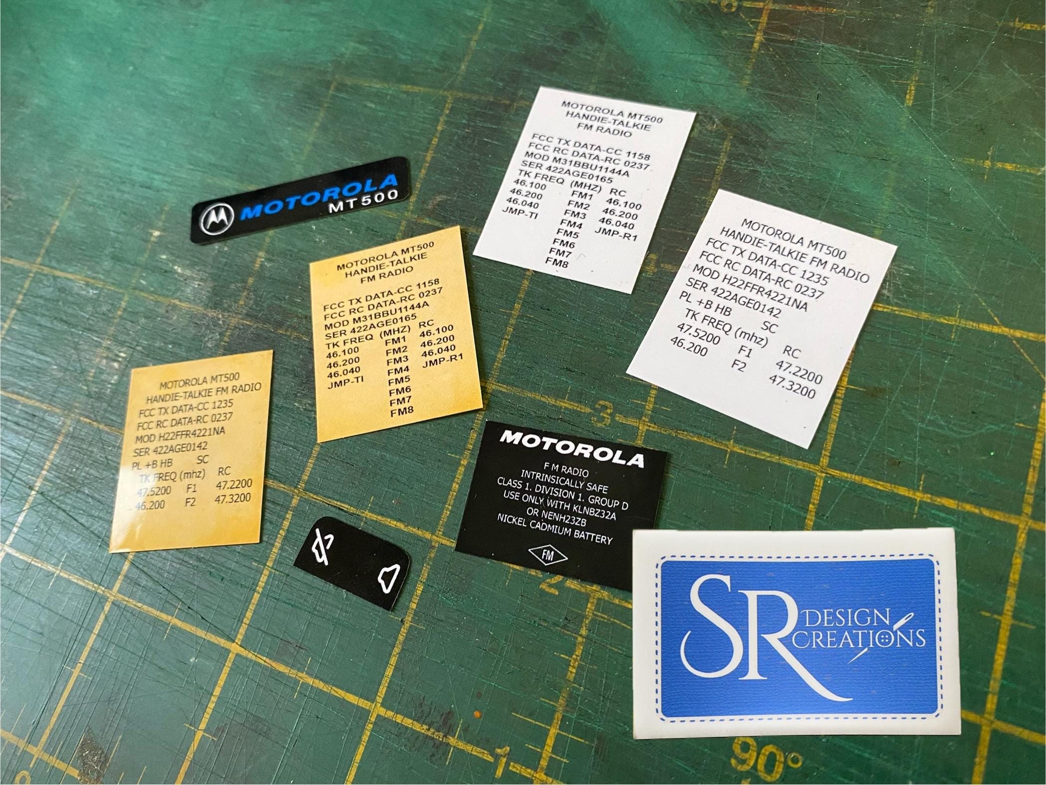 Radio Decal Vinyl Sticker Label Set for Ghostbusters Walkie Talkie ...