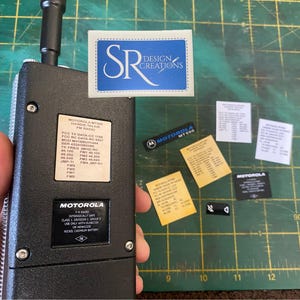 Radio Decal Vinyl Sticker Label Set for Ghostbusters Walkie Talkie ...