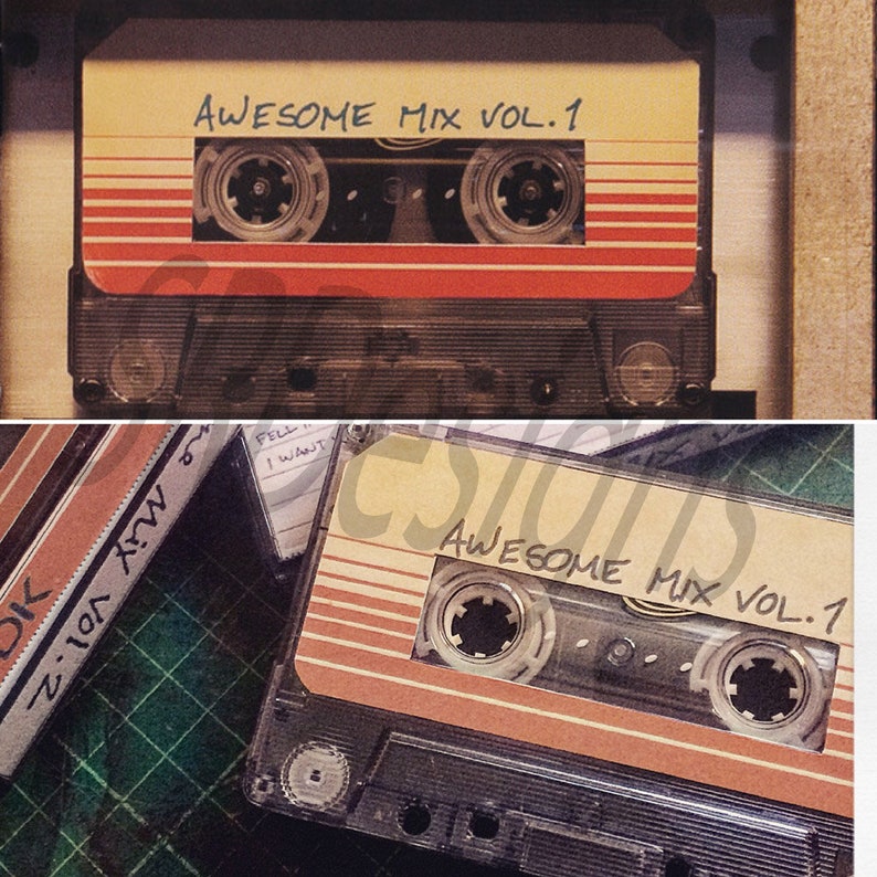 Awesome Mix Label Replicas for Cassette Tapes - Etsy UK