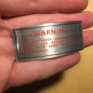 Ecto Goggles Labels Ghostbusters Set of Brushed Metal Silver Metallic ...