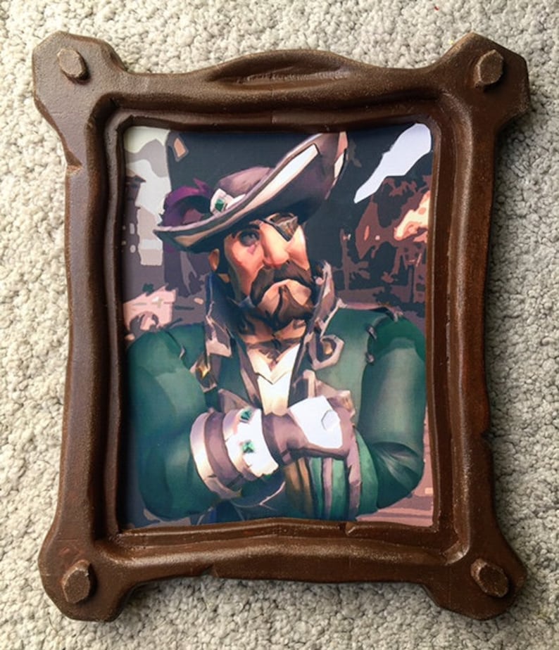 Sea of Thieves Style Framed Canvas Pirate Portrait Character - Etsy