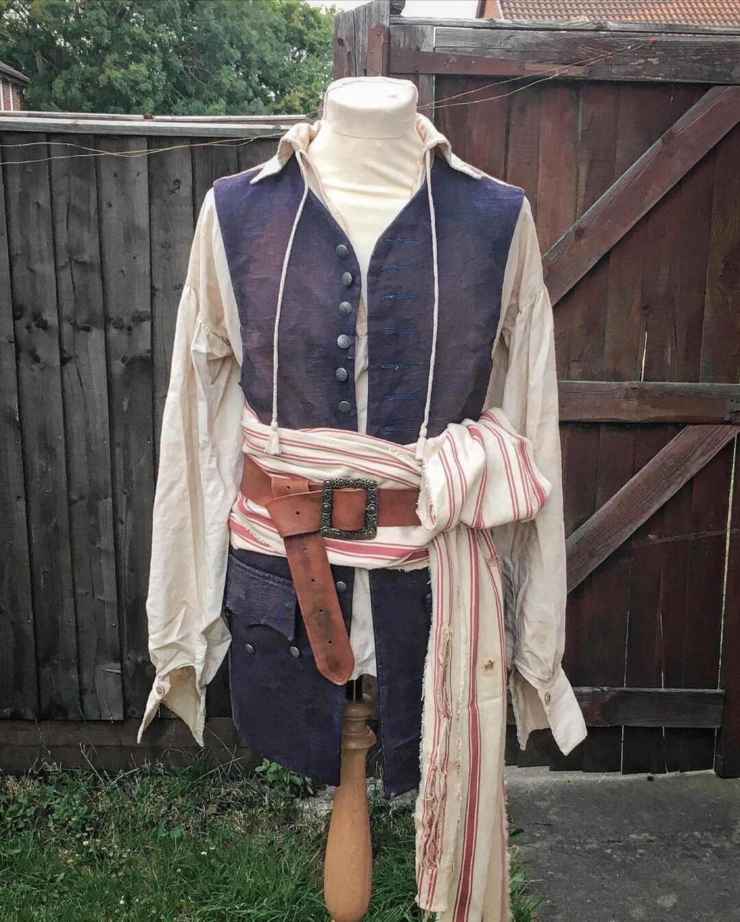 Waistcoat Captain Jack Sparrow Style Pirate VEST ONLY Pirates of the ...