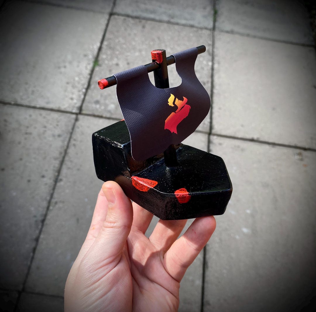 Burning Blade Small Emissary Table Ship - Sea of Thieves Emissary ...