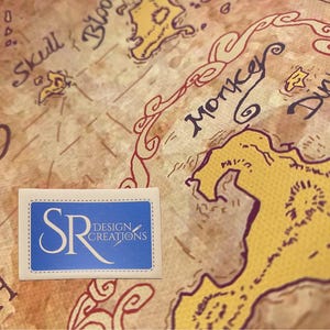 Map Inspired by Monkey Island TRI Island Canvas Map Replica Print - Etsy