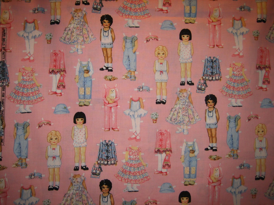 Paper Dolls by Patty Reed Design 2004 for Fabric Traditions 18 X 44 ...