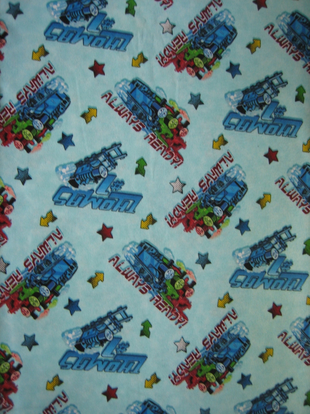 REDUCED PRICE : Thomas the Tank Engine & Friends Flannel Fabric 2010 ...