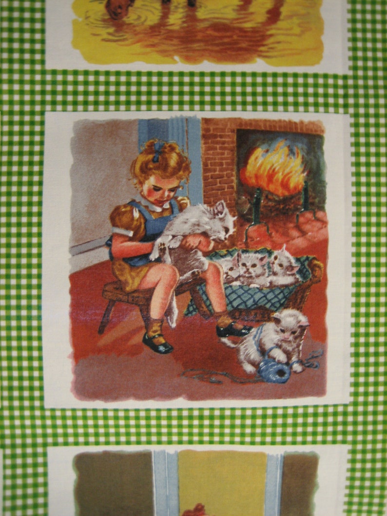 American Jane Potluck Green Farm Panel Sandy Klop for Moda - Etsy