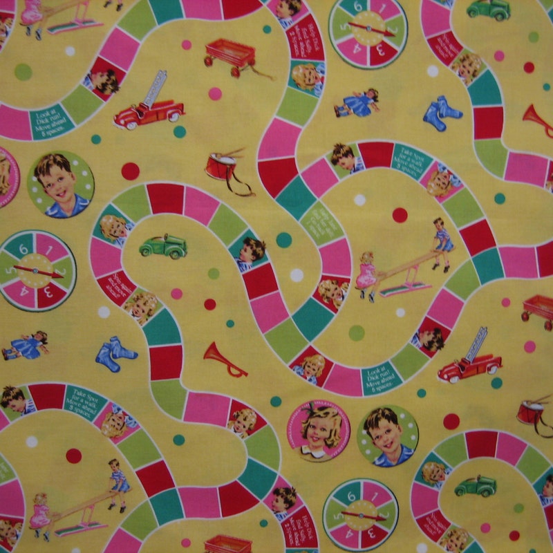 Board Game Fabric - Etsy
