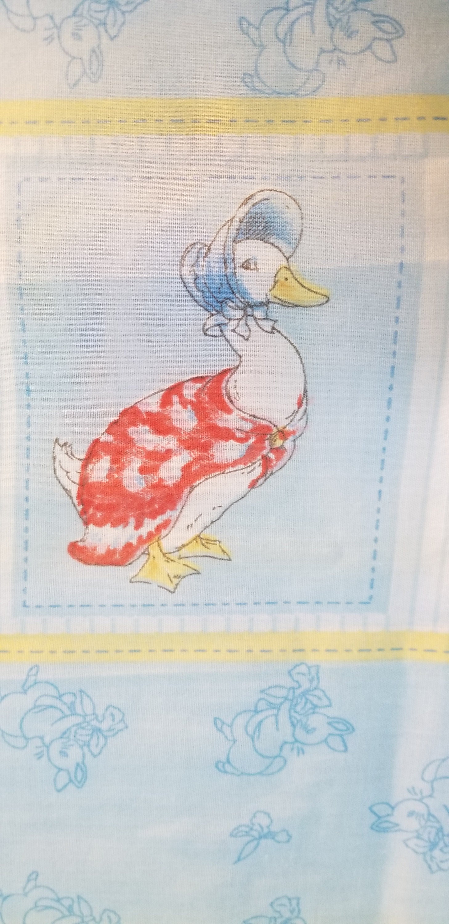 Beatrix Potter Fabric Three Character Repeated Panel Ideal - Etsy UK