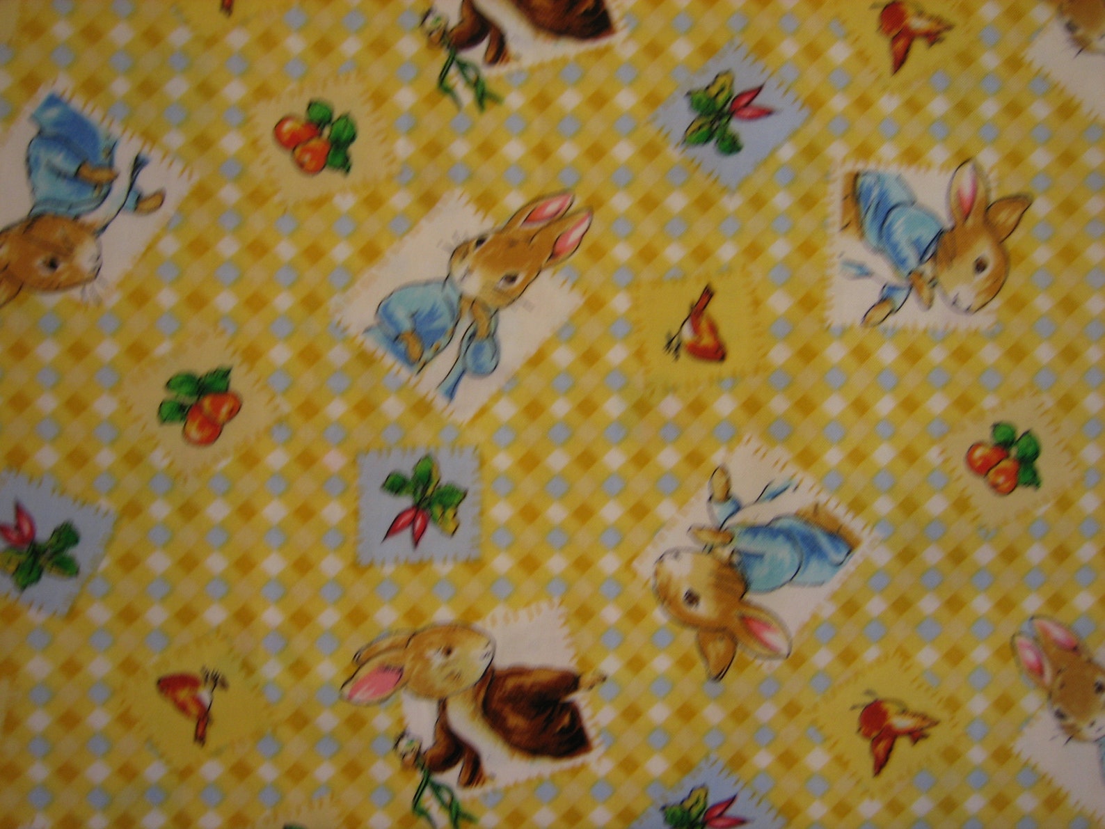 Peter Rabbit and Benjamin Beatrix Potter Fabric ( 18 X 44 Inches ) - Etsy