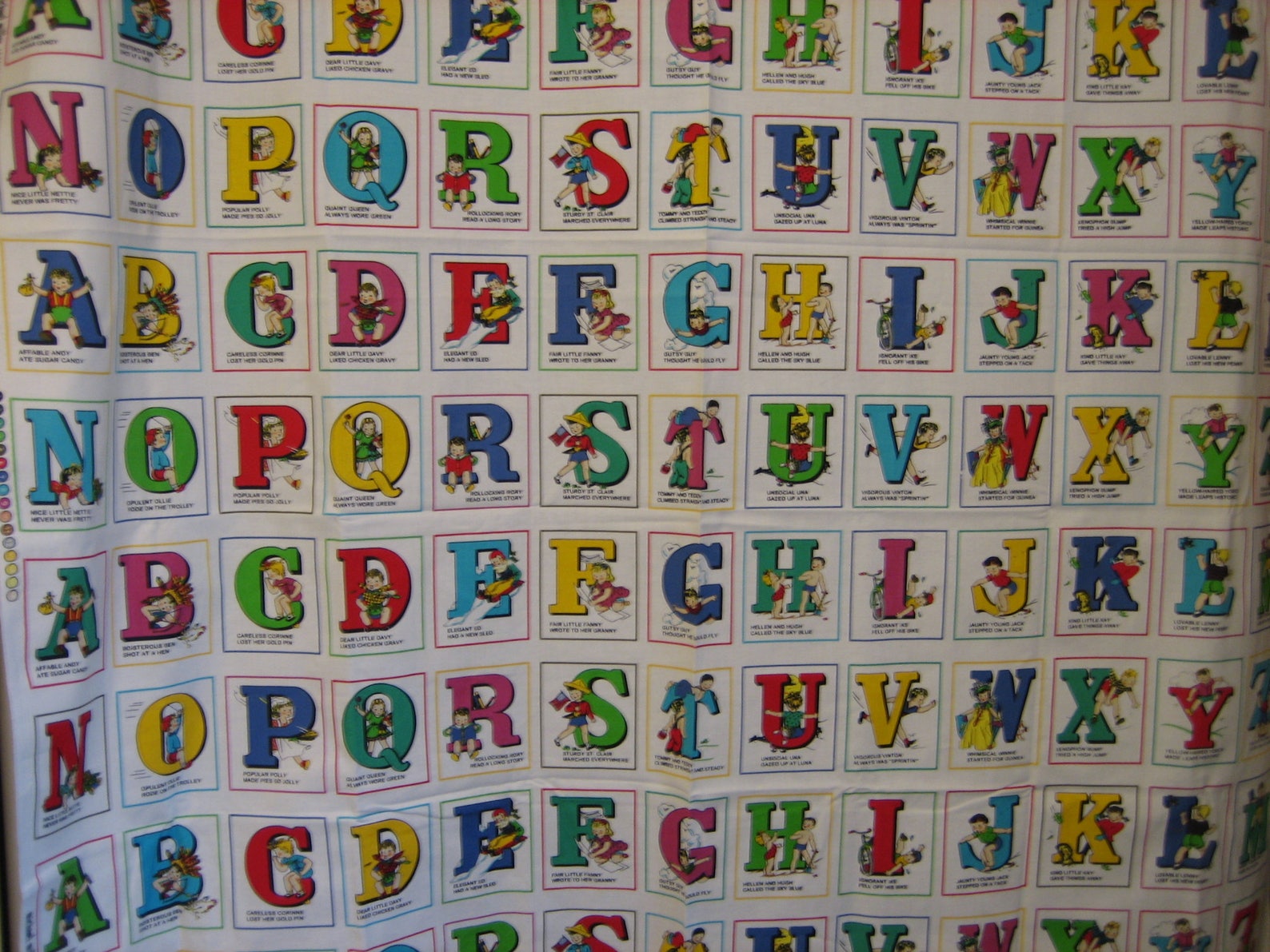 Michael Miller Alphabet ABC Blocks Panel ( PATT #C-1313 ) 3 Full ...