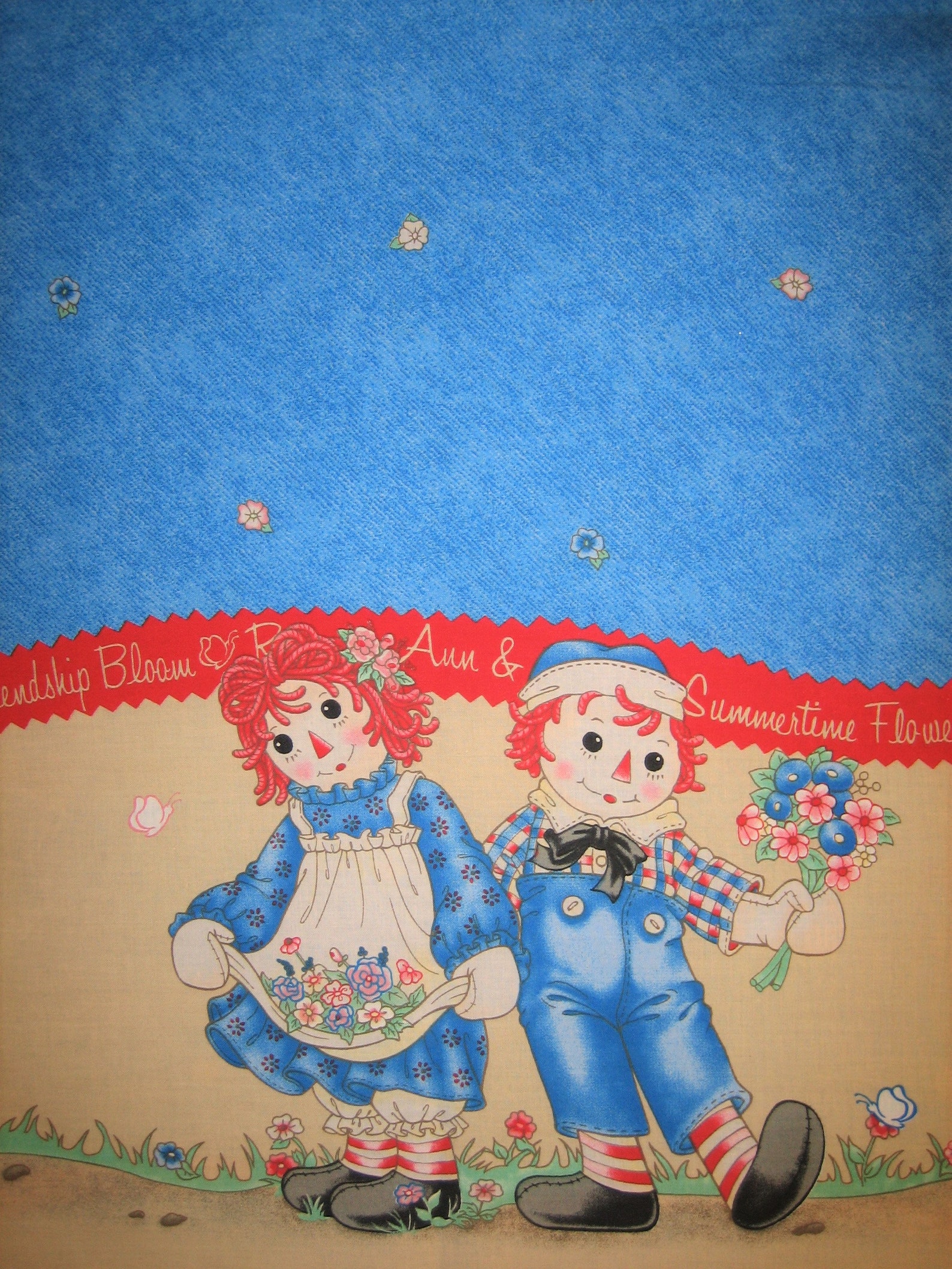 Raggedy Ann Friends Border Daisy Kingdom 1996 For Springs Simon