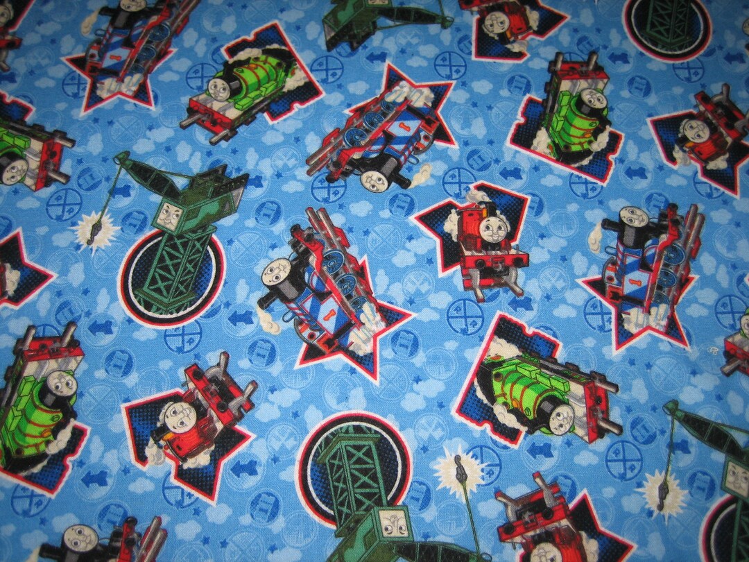 Thomas the Tank Engine Flannel Fabric 2008, Gullane Ltd, VIP by ...