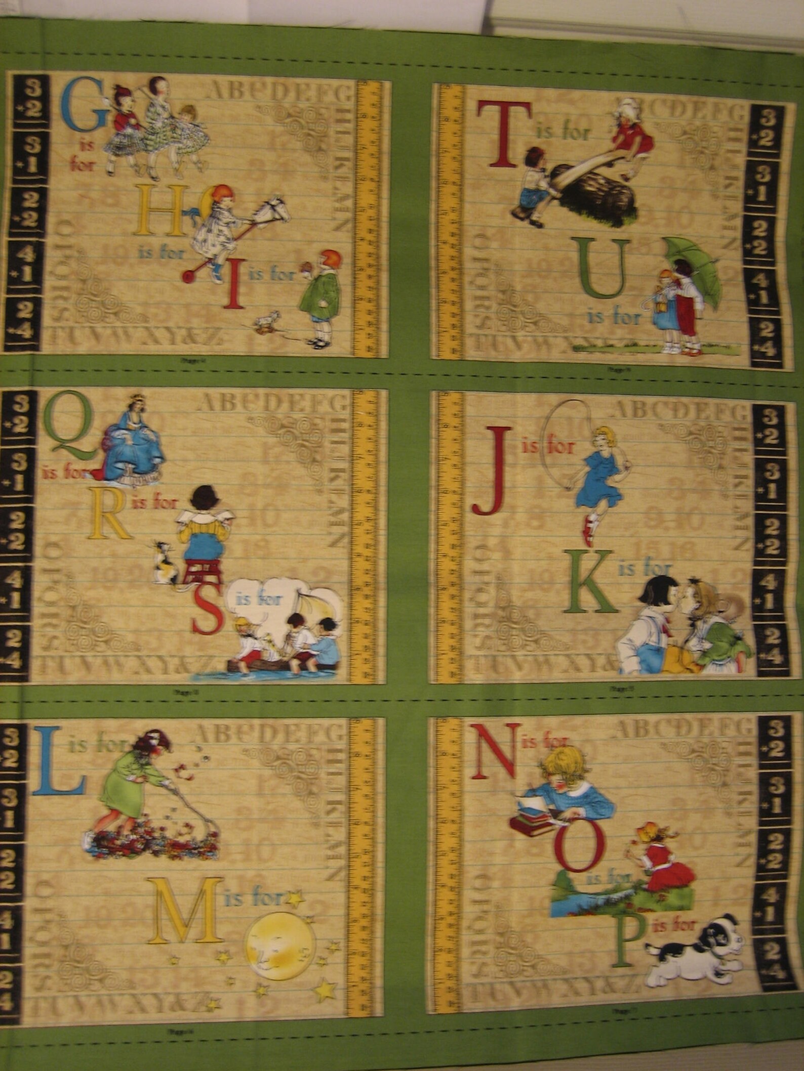 ABC Primer Book Panel Fabric Wilmington Prints Graphic 45 | Etsy