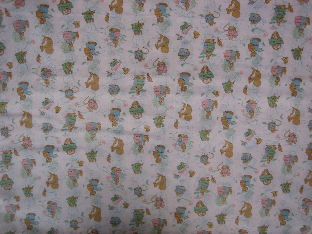 Beatrix Potter Fabric Characters From Inside Book Cover Design , on ...