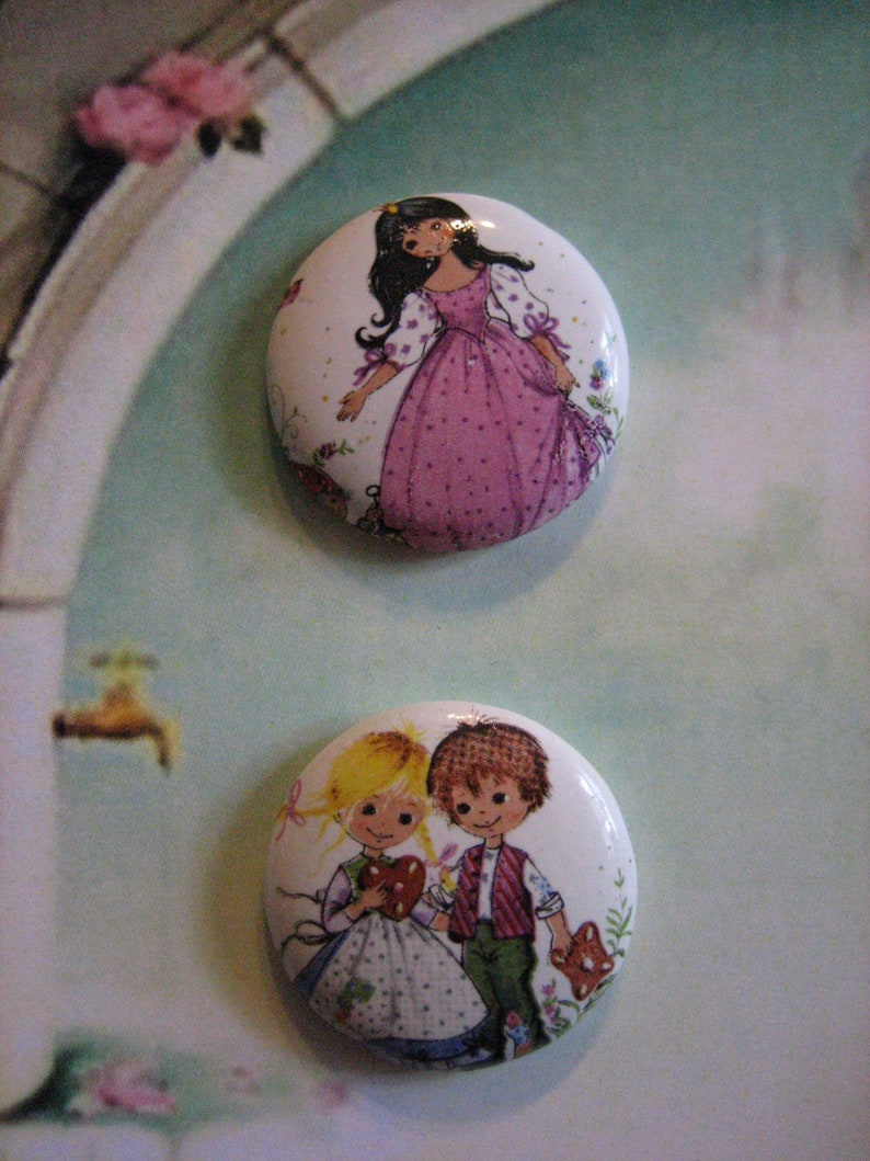 Fairy Tale JHB International Ceramic Buttons Set of 6 1999 | Etsy