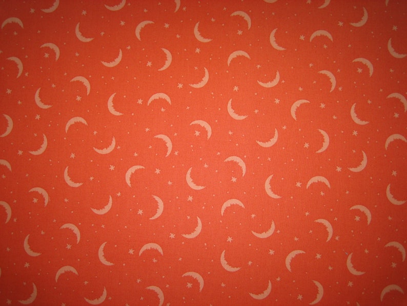 Goodnight Moon Orange Background Pale Orange Moon by the - Etsy