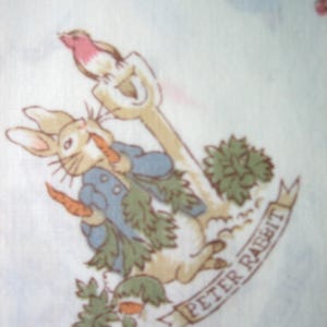 RARE, REDUCED PRICE : Beatrix Potter Fabric Characters , Cream ...