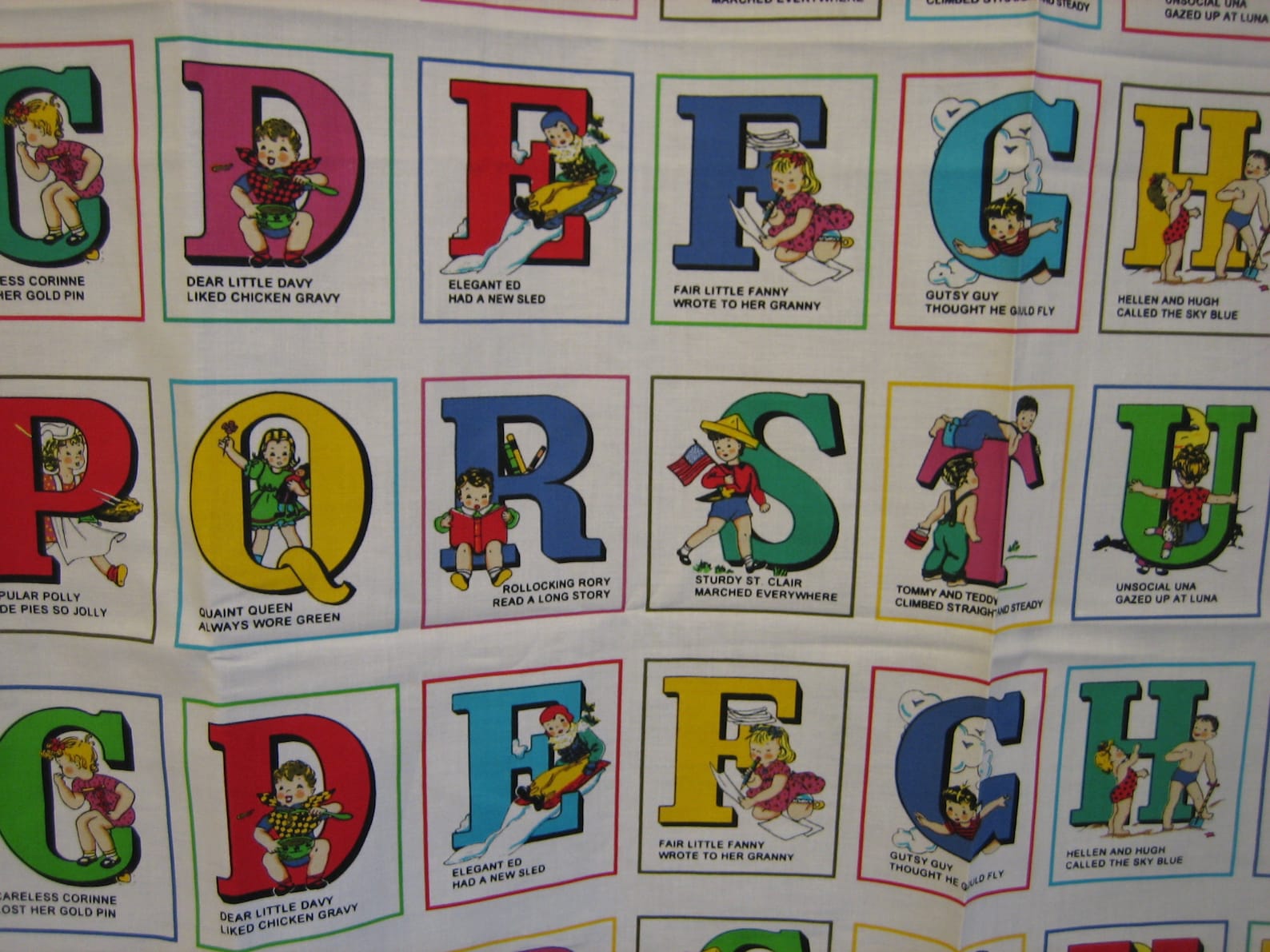 Michael Miller Alphabet ABC Blocks Panel ( PATT #C-1313 ) 3 Full ...