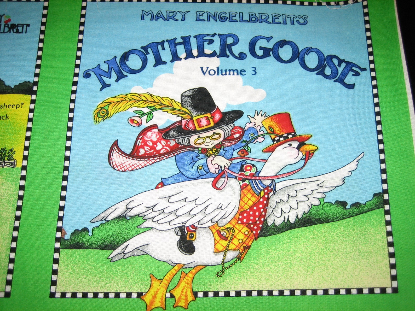 Mary Engelbreit Nursery Rhymes Mother Goose Panel Book volume | Etsy