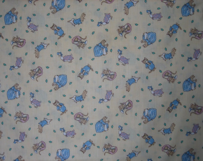 Beatrix Potter Character Fabric ( 2007 ) Quilting Treasures, Green ...
