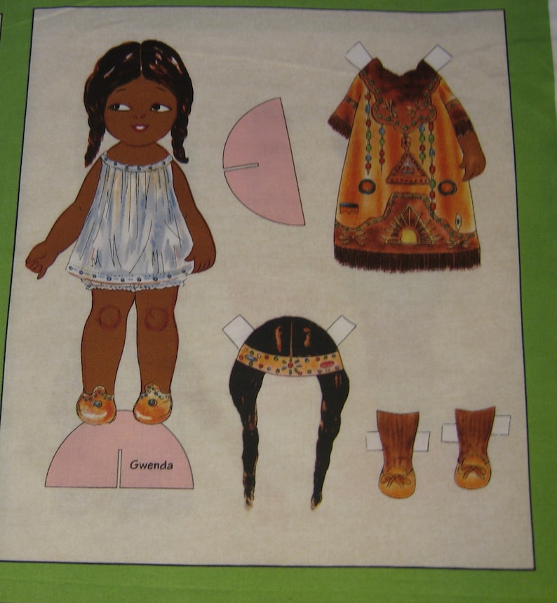 REDUCED PRICE : Very Rare New Paper Dolls Ethnic Panel by Sibling Arts ...