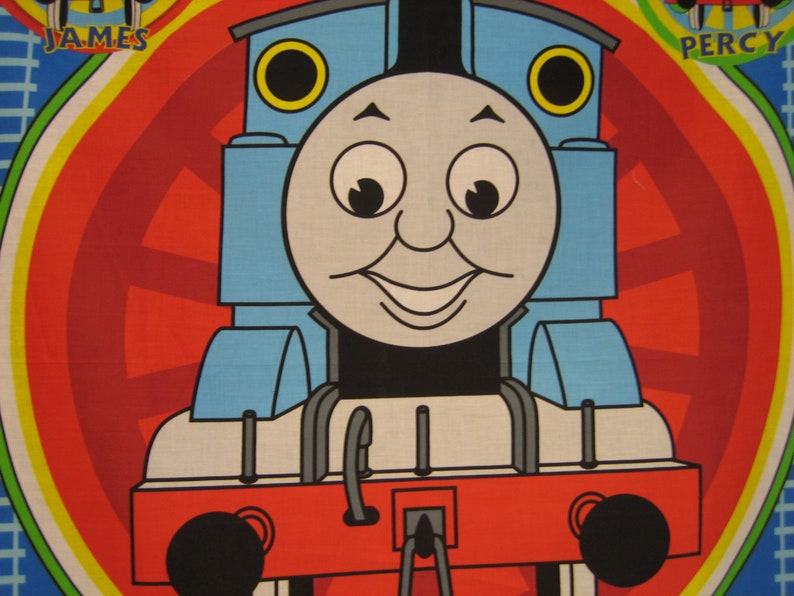 REDUCED PRICE : Thomas the Tank Engine Fabric Panel ( 2005 ) 42 X 32 ...