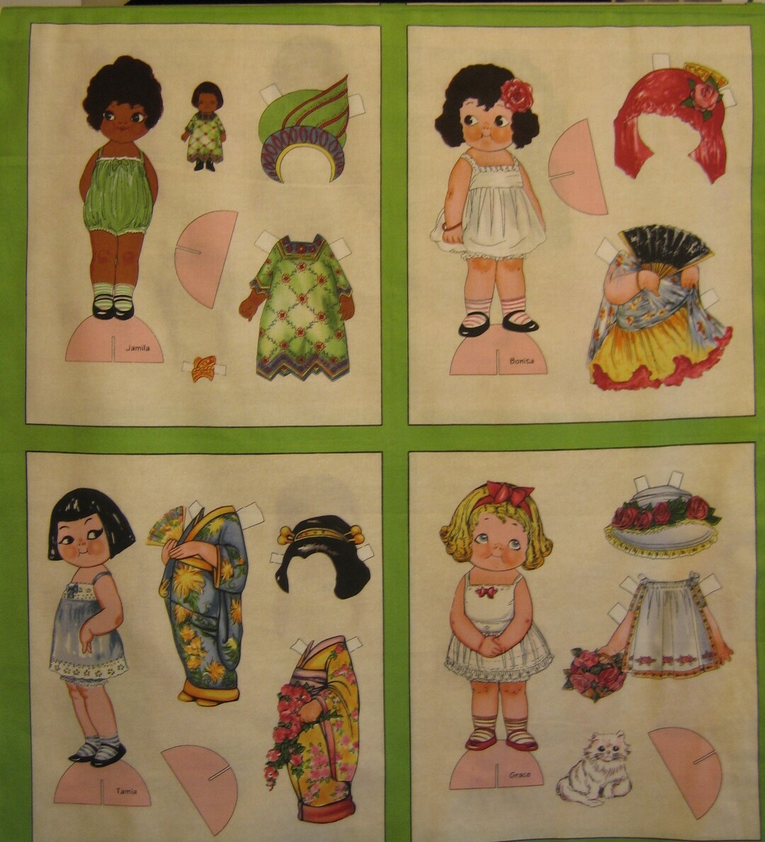 REDUCED PRICE : Very Rare New Paper Dolls Ethnic Panel by Sibling Arts ...