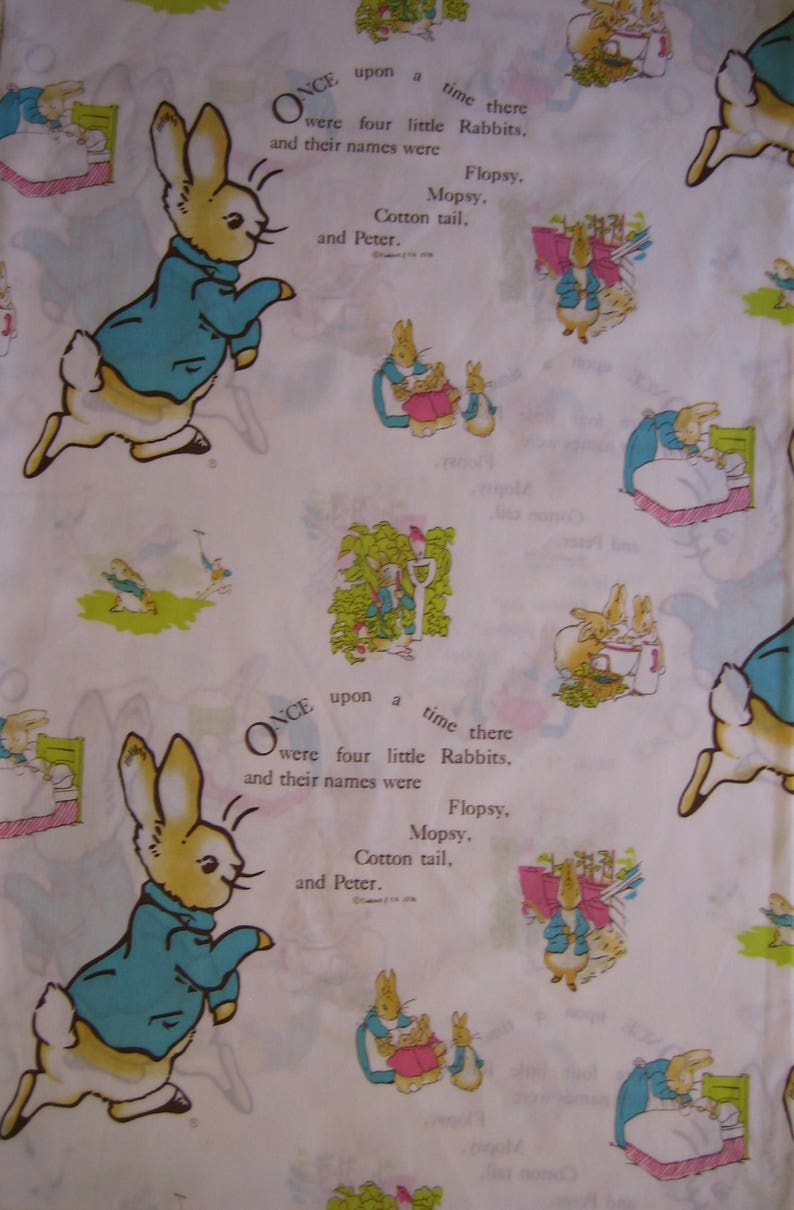 Tale of Peter Rabbit Fabric BTHY Beatrix Potter Frederick | Etsy