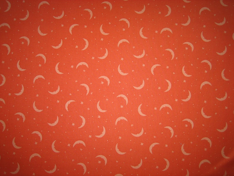 Goodnight Moon Orange Background Pale Orange Moon by the - Etsy