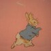 Beatrix Potter Peter Rabbit Canvas/duckcloth Pink Fabric With Abcs ( 24 ...