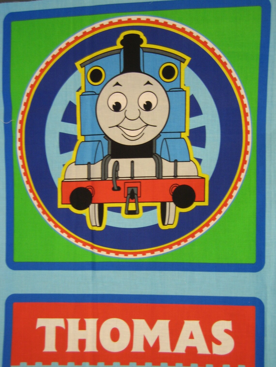 Thomas the Tank Engine fabric panel VIP Cranston | Etsy