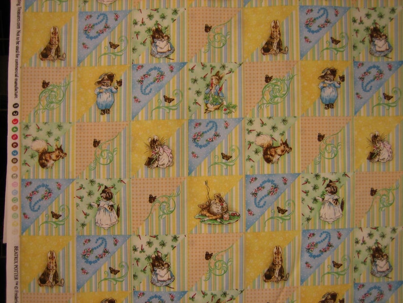Beatrix Potter character fabric BTHY Quilting Treasures | Etsy