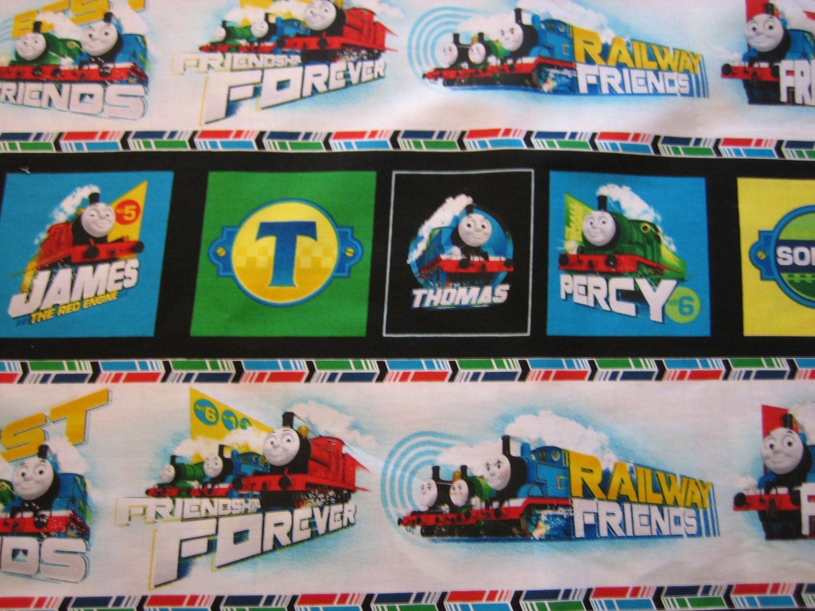 Thomas the Tank Engine Fabric Quilting Treasures 2014 Gullane - Etsy