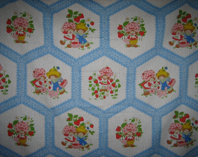 Vintage Strawberry Shortcake Fabric Huckleberry Pie, Spring Mills, Inc ...