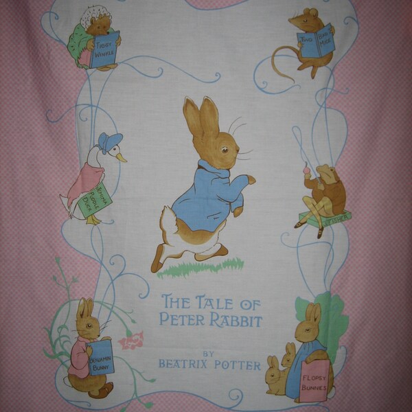 Peter Rabbit Panel Fabric - Etsy