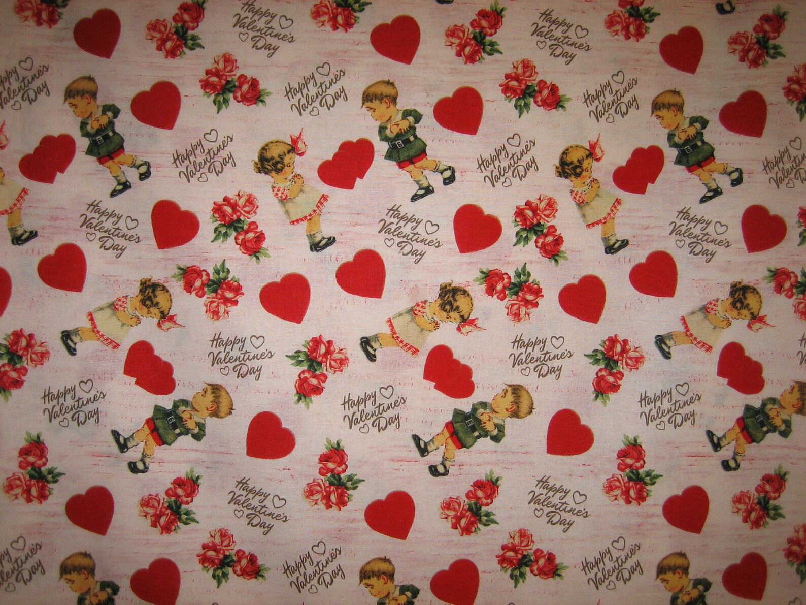 Happy Valentines Day David Textiles INC BTHY - Etsy